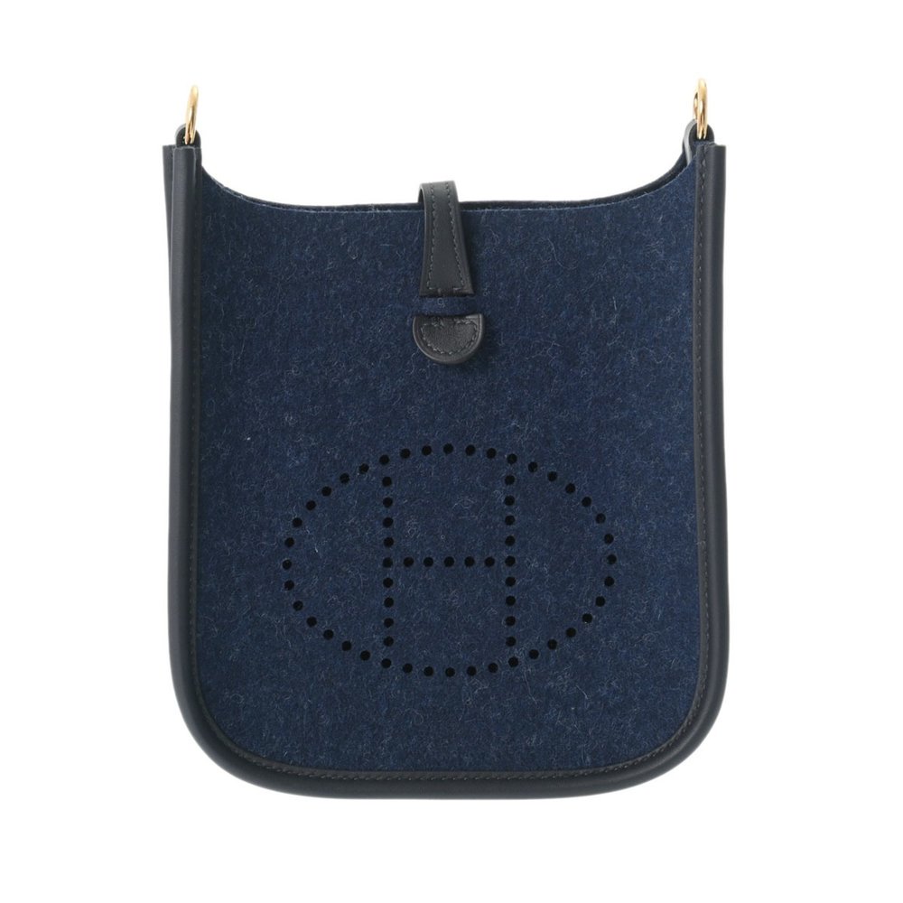 Hermes Evelyn Tpm Blue Nuit/Black B Stamp (Around 202… - Gem